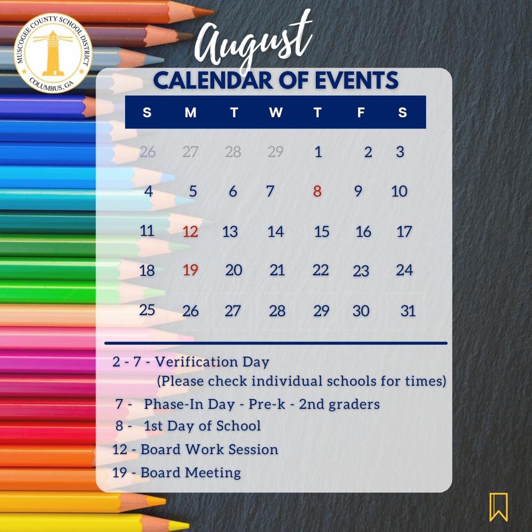 August Dates To Remember