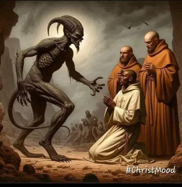 The devil appeared to three monks and said to them: "If I gave you the ...