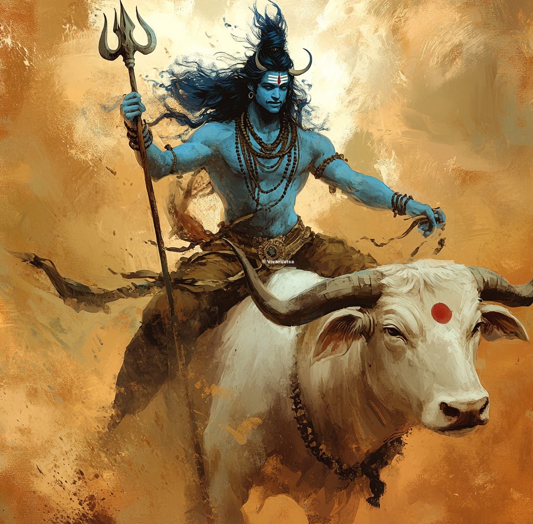 Mahadev lifts the BURDEN of the entire universe. Imagine how HUGE Shiv ...