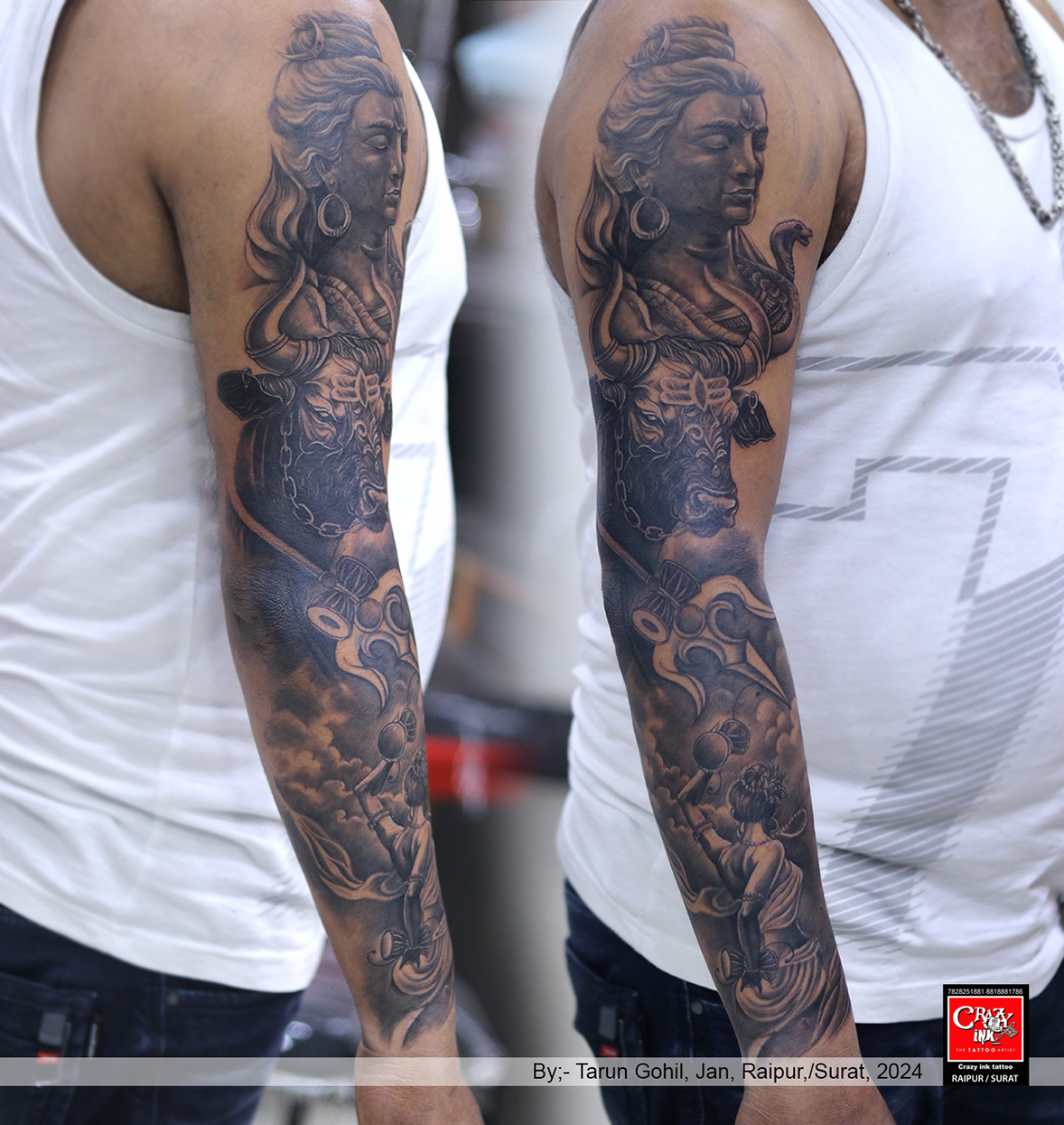 Shiva Tattoo Designs For Men