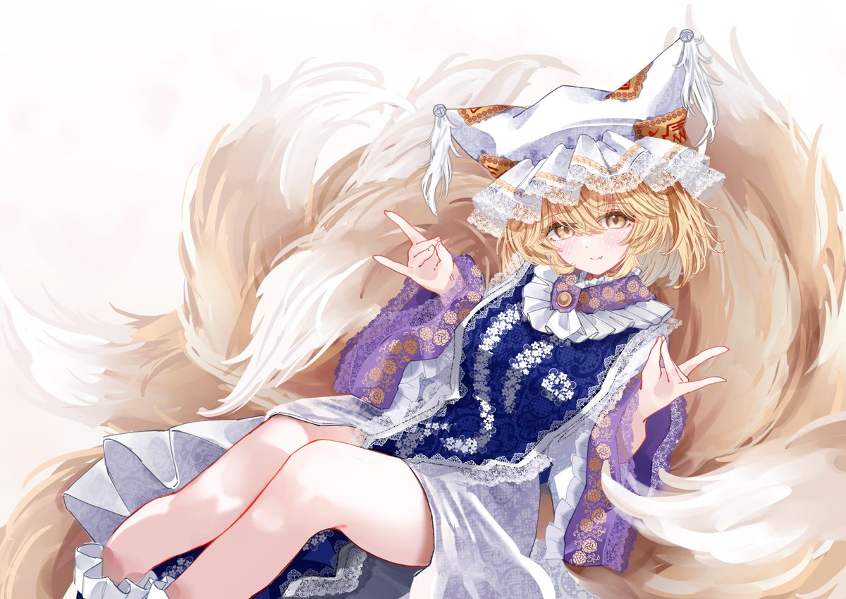 八雲藍 「週刊藍さま81 #東方Project #八雲藍」|更紗灯弾@例大祭お36bのイラスト