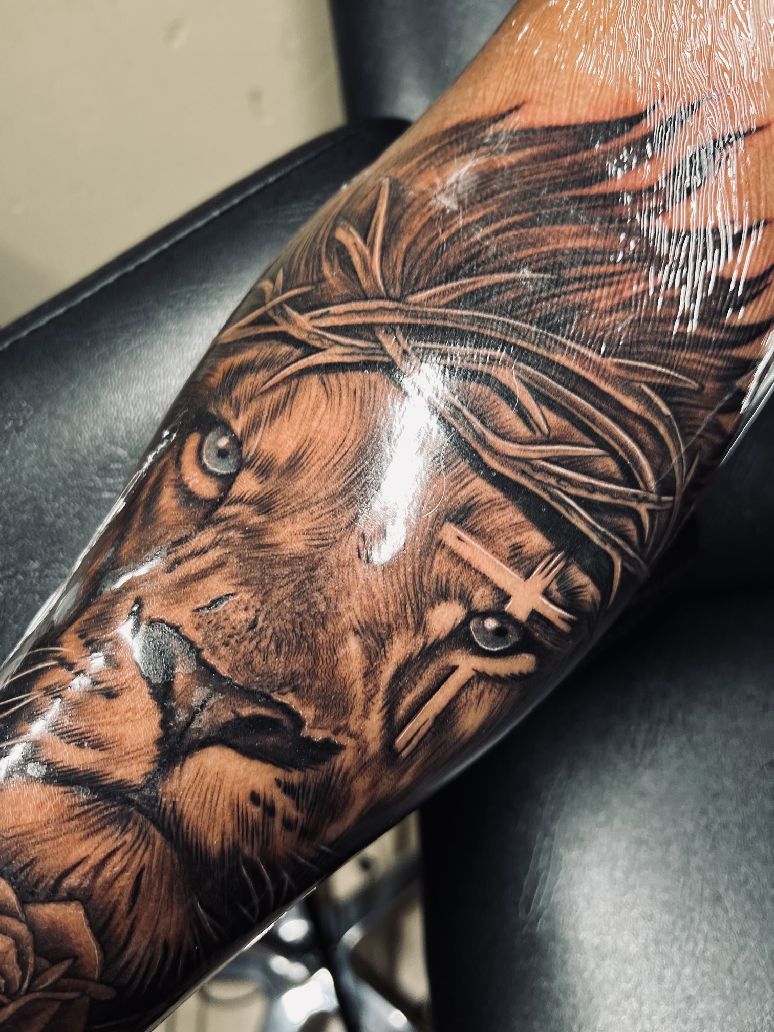 Aingeal Leanbh Ag Guí Tattoo Quarter Sleeve Tattoo Ideas And Designs