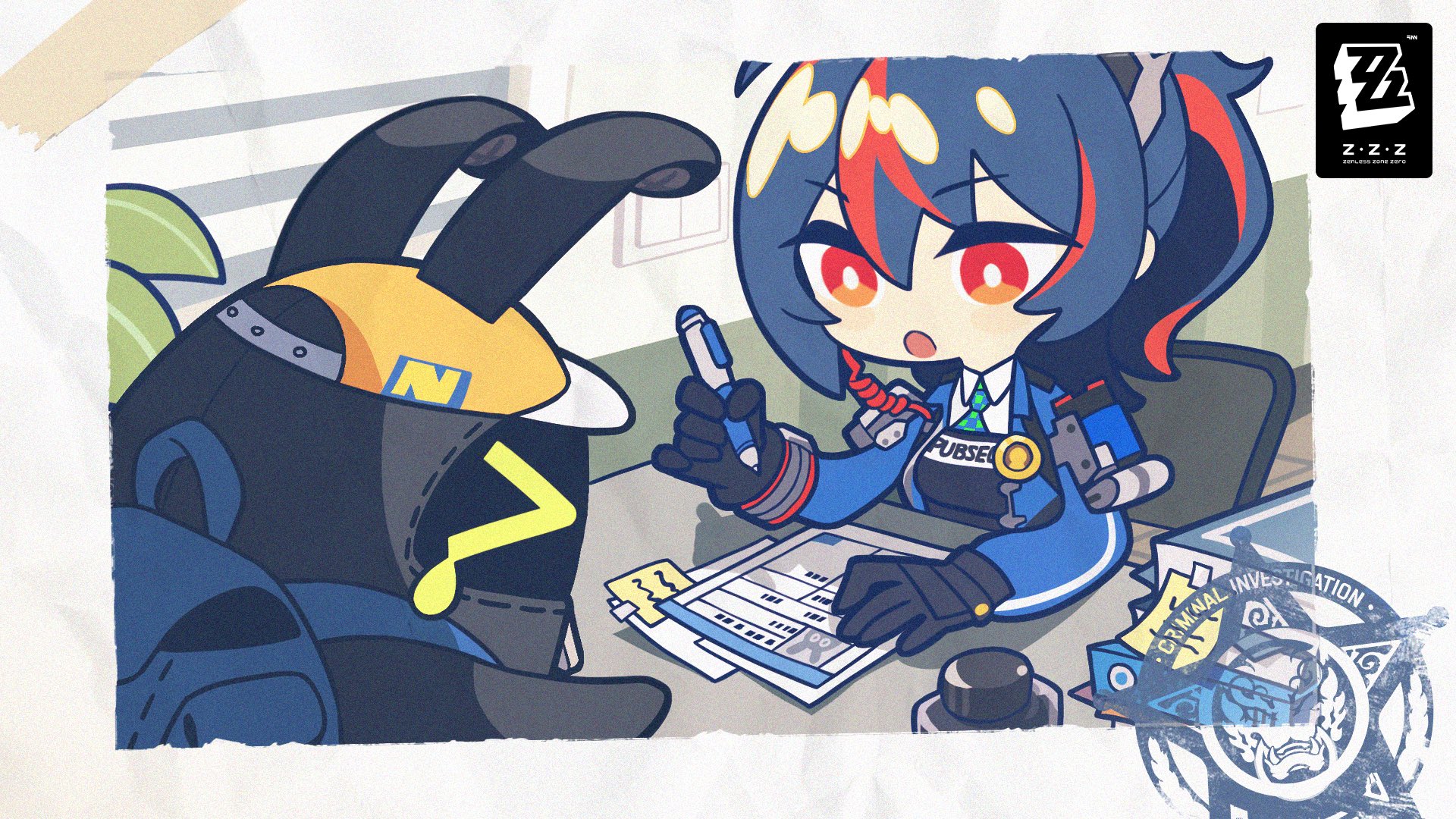 Chibi With Headphones Wallpaper