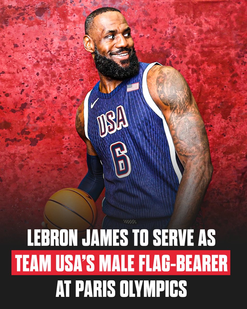LeBron James becomes the first men's basketball player to carry the ...