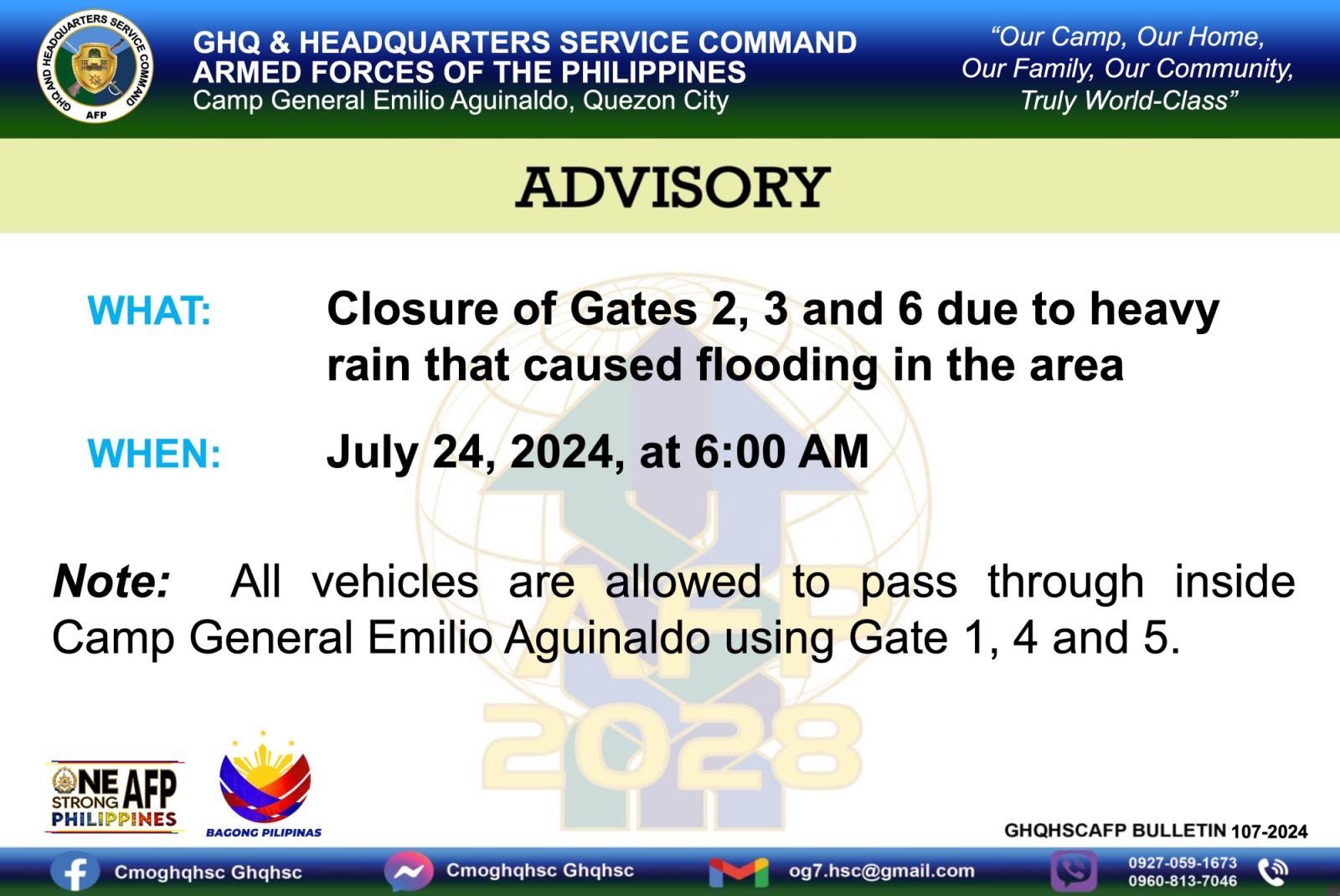 Camp Aguinaldo Logo QCPD Probes AFP Colonel's Death At Camp Aguinaldo