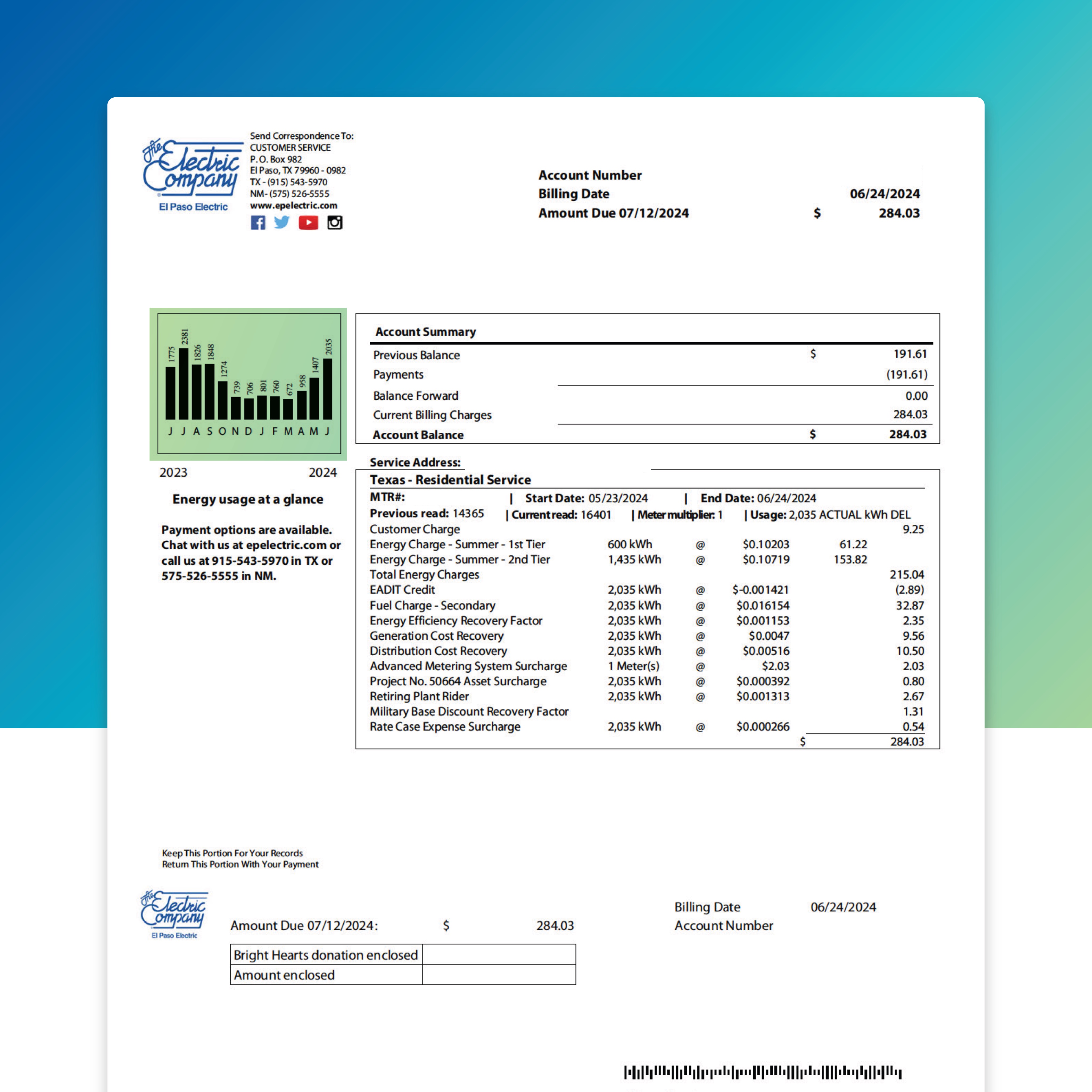 El Paso Electric on X Noticed a higher bill It s not about rate increases. High temperatures like the region experienced in June mean your home uses more energy to stay cool. Running