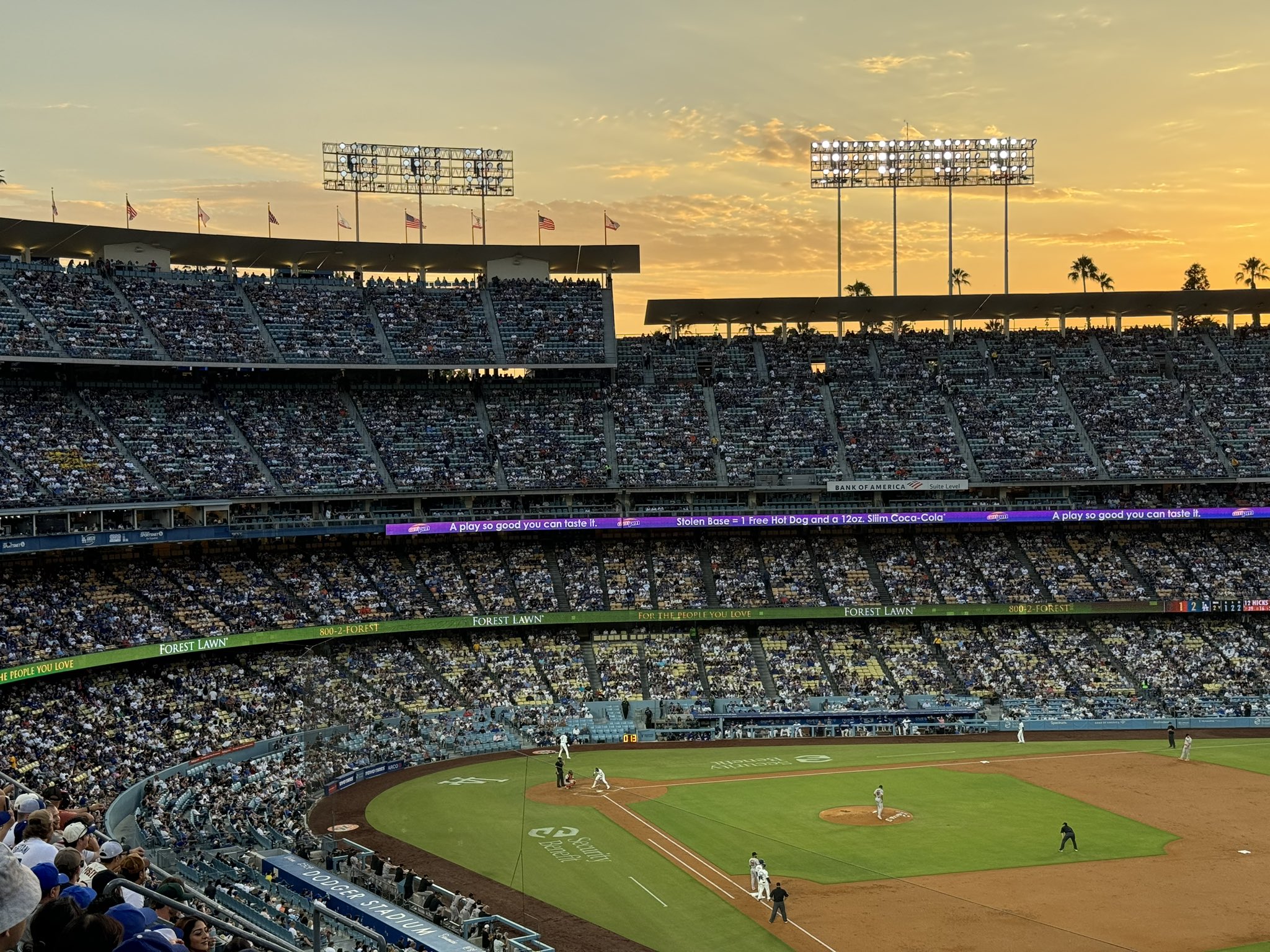 Baseball Stadium At Sunset Baseball Field At Sunset Stock Image. Image