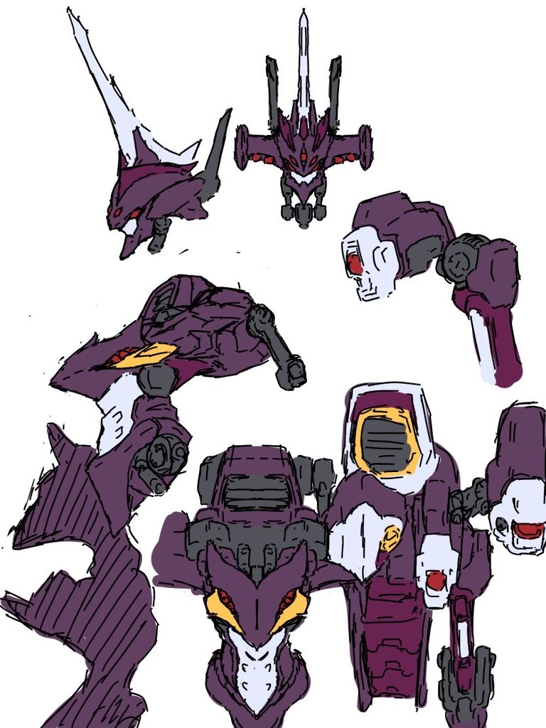 「雑にだけど前描いたオリロボの背面とか色々描いた 」|misirabiのイラスト