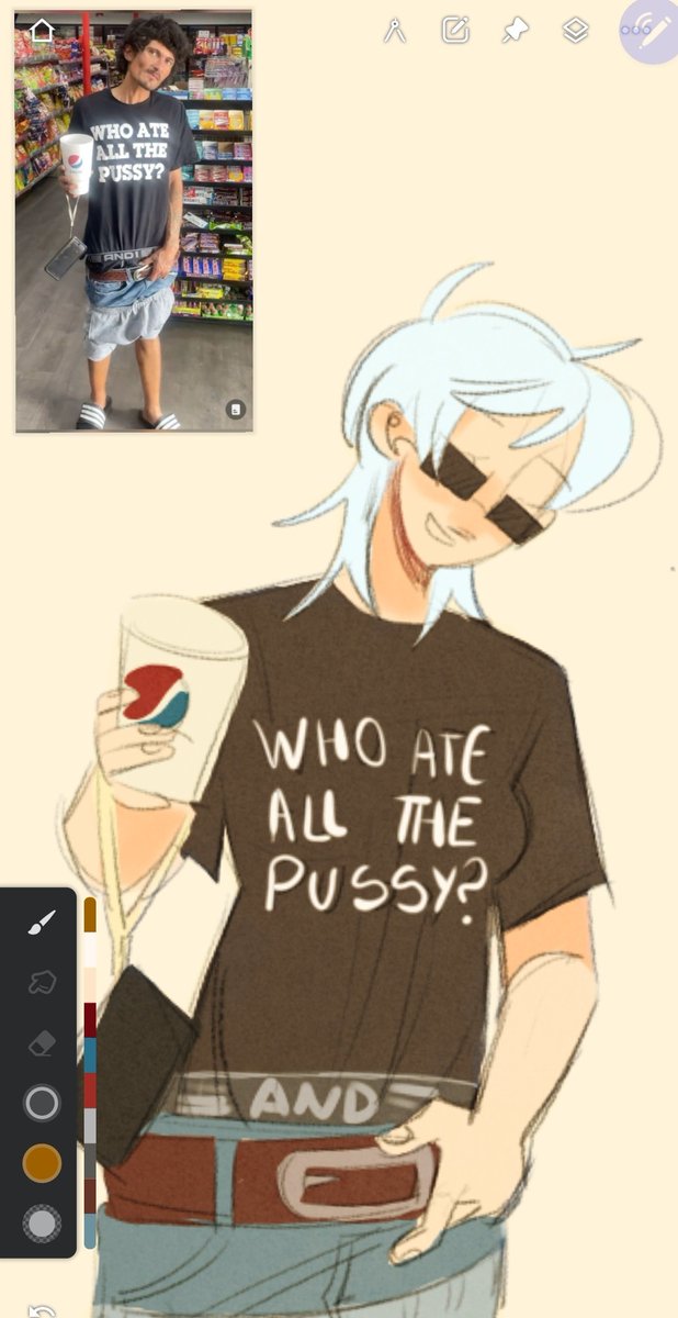 「Sometimes i also use the super basic free brush on ibispaint」alin🦈 priDEMONthの漫画