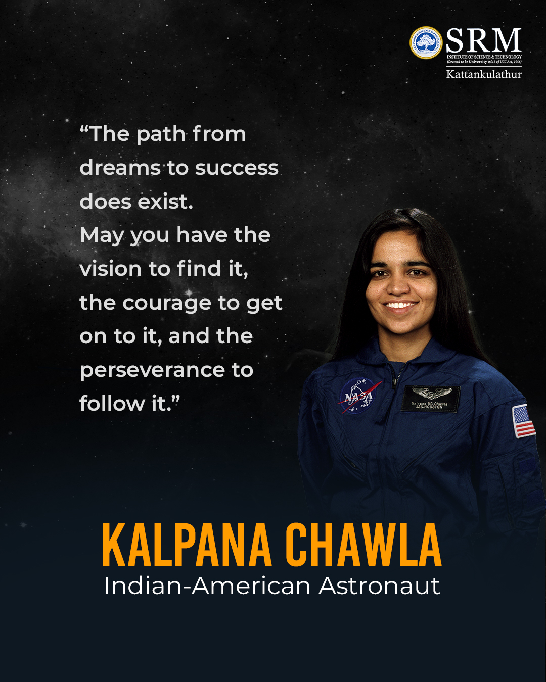 Kalpana Chawla Quotes Kalpana Chawla Poster Print Etsy UK