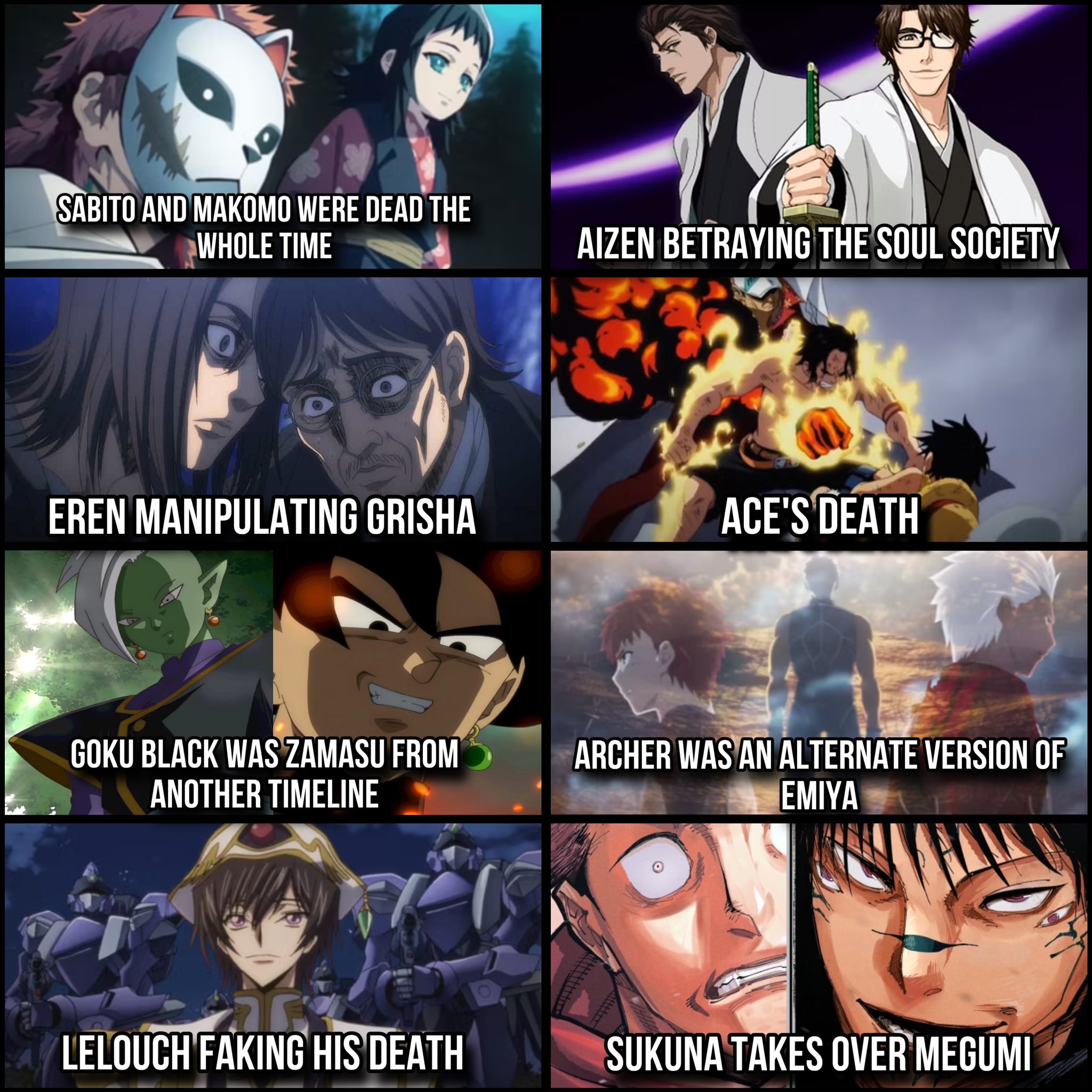 Anime Plot Memes Caught In The Act At The Biggest Anime Plot Twist!