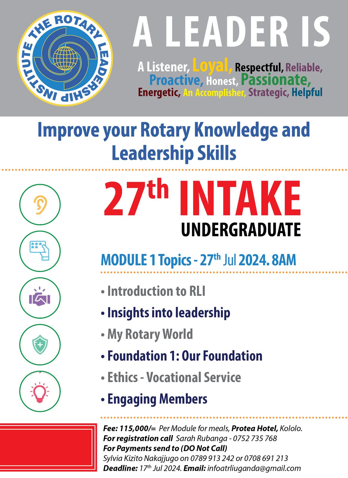 Rotary Leadership Institute Logo