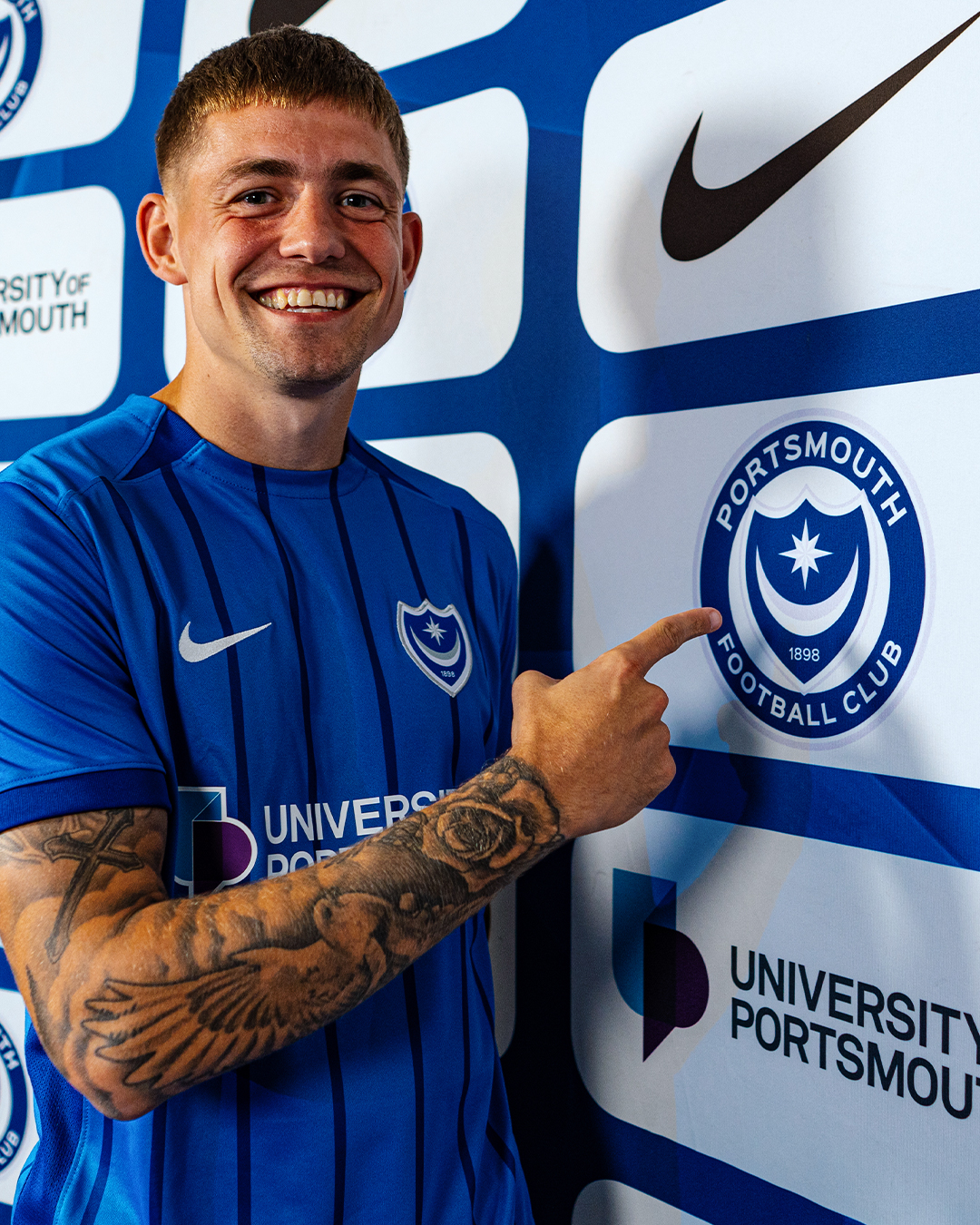 Pompey Badge Tattoos Callum O'Keefe Showcase