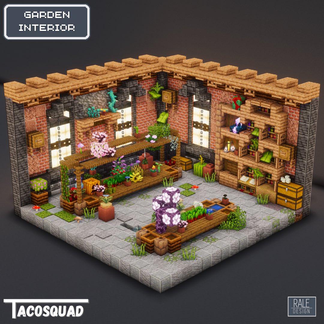 Minecraft Indoor Garden