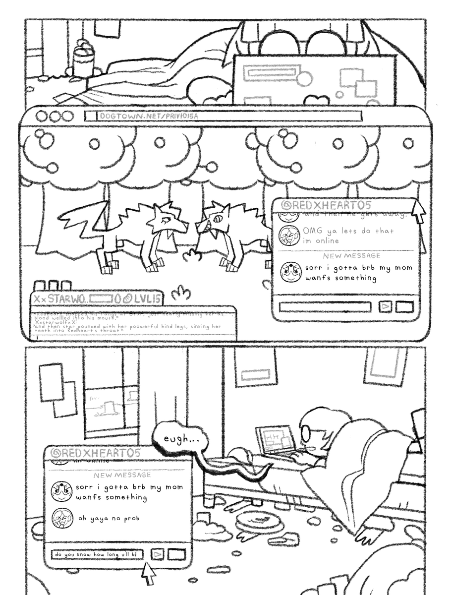 XXSTARWOLFXX (Comic about coping with trauma via roleplaying online)