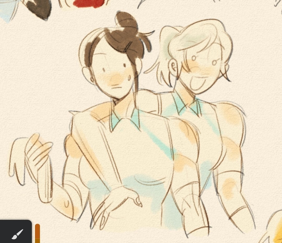 「Sometimes i also use the super basic free brush on ibispaint」alin🦈 priDEMONthの漫画