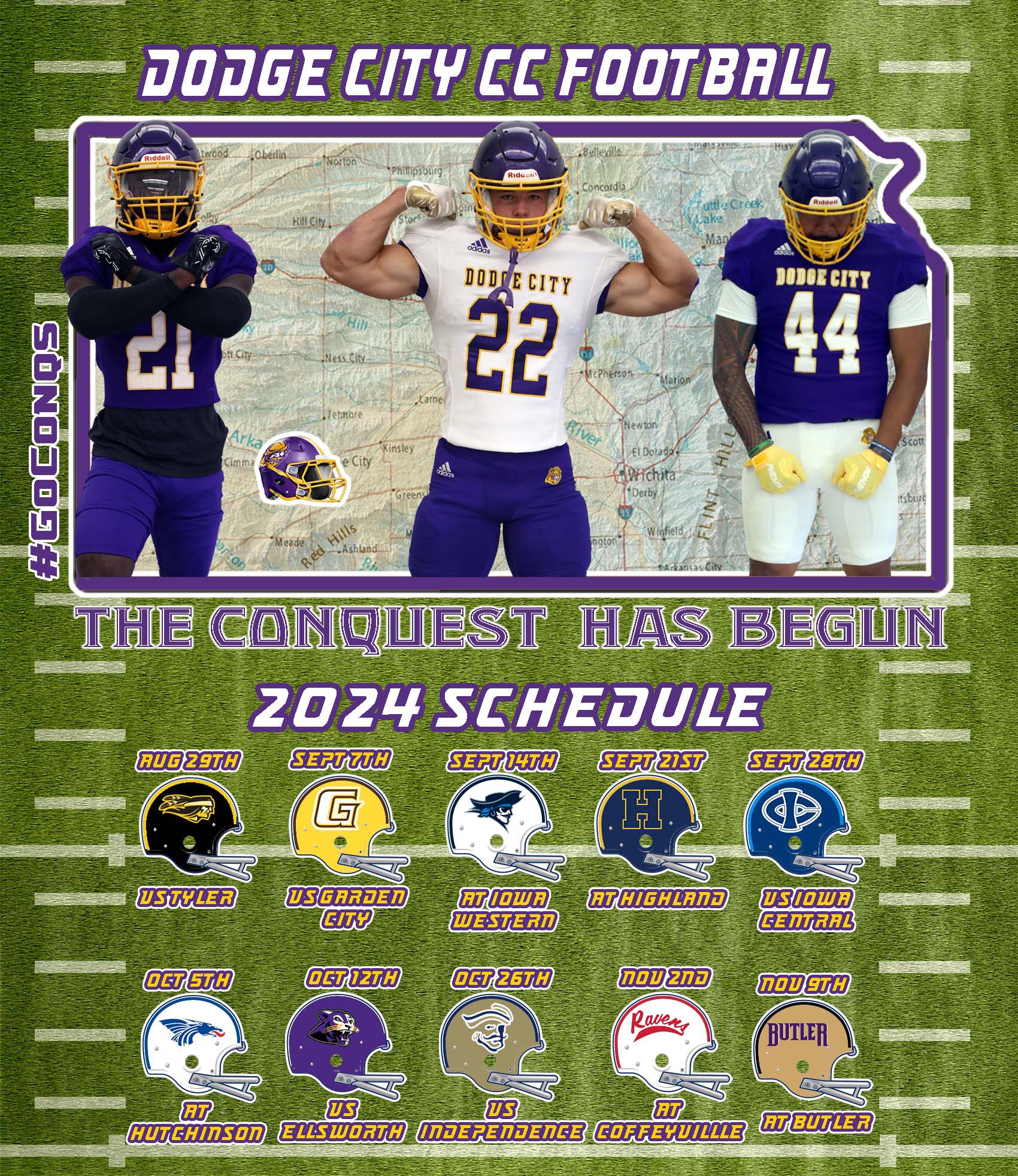 Dodge City Cc Football Logo