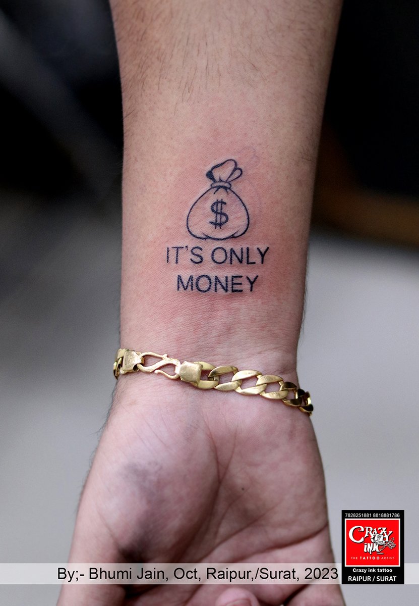 Cool Dollar Sign Tattoo