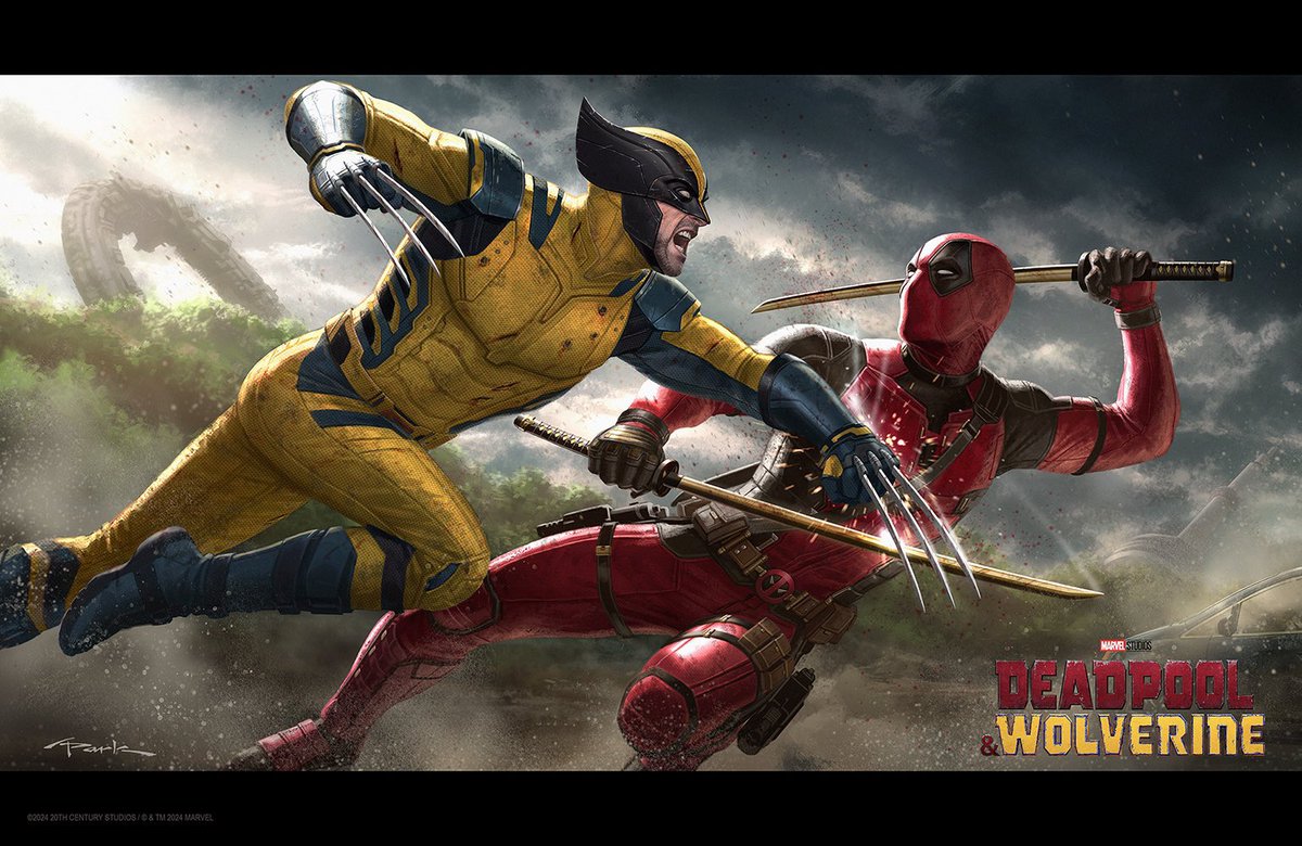 Official poster for ‘DEADPOOL & WOLVERINE’ (Source: @andyparkart) - Thread from DiscussingFilm ...