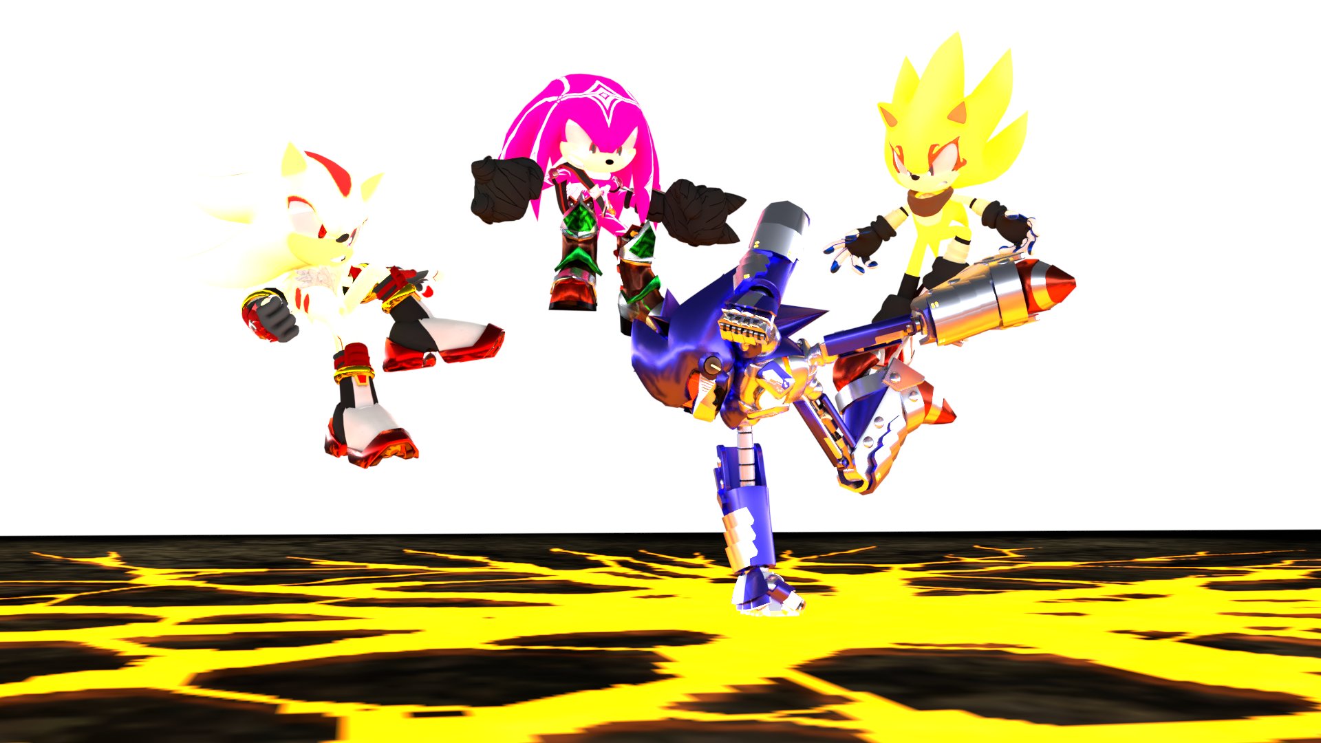 Mecha Shadow The Hedgehog Mecha Shadow Over Mecha Sonic [Sonic 3