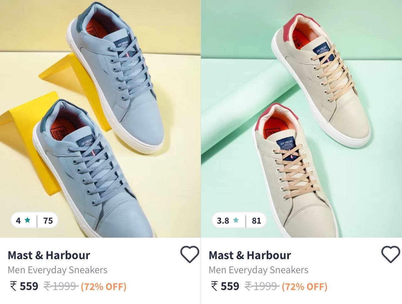 DealzTrendz on X Upto 80 Off On Mast Harbour Sneakers https t WWbM2HJUd0 https t HIxsDU3jKi X