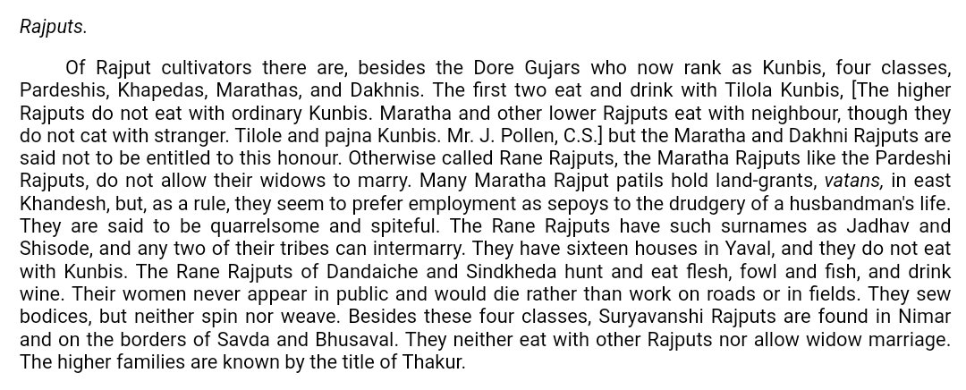 A thread 📜 On the origin of Marathi Rajputs also called as Pardeshi ...