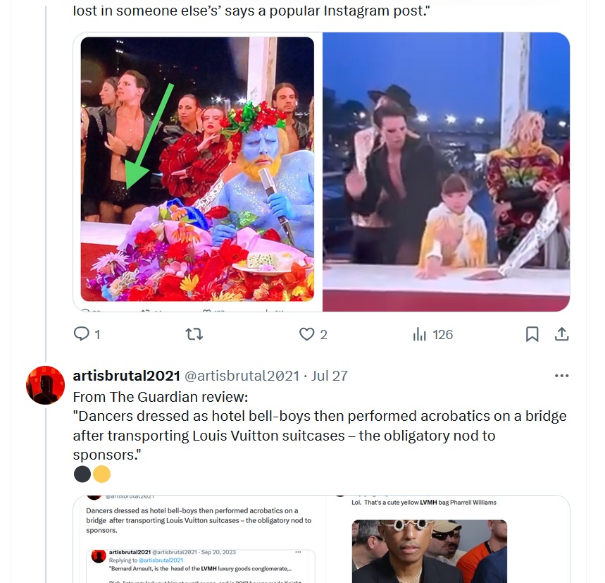 Ooh.. it's another Guardian article: "The parody of the biblical scene ...