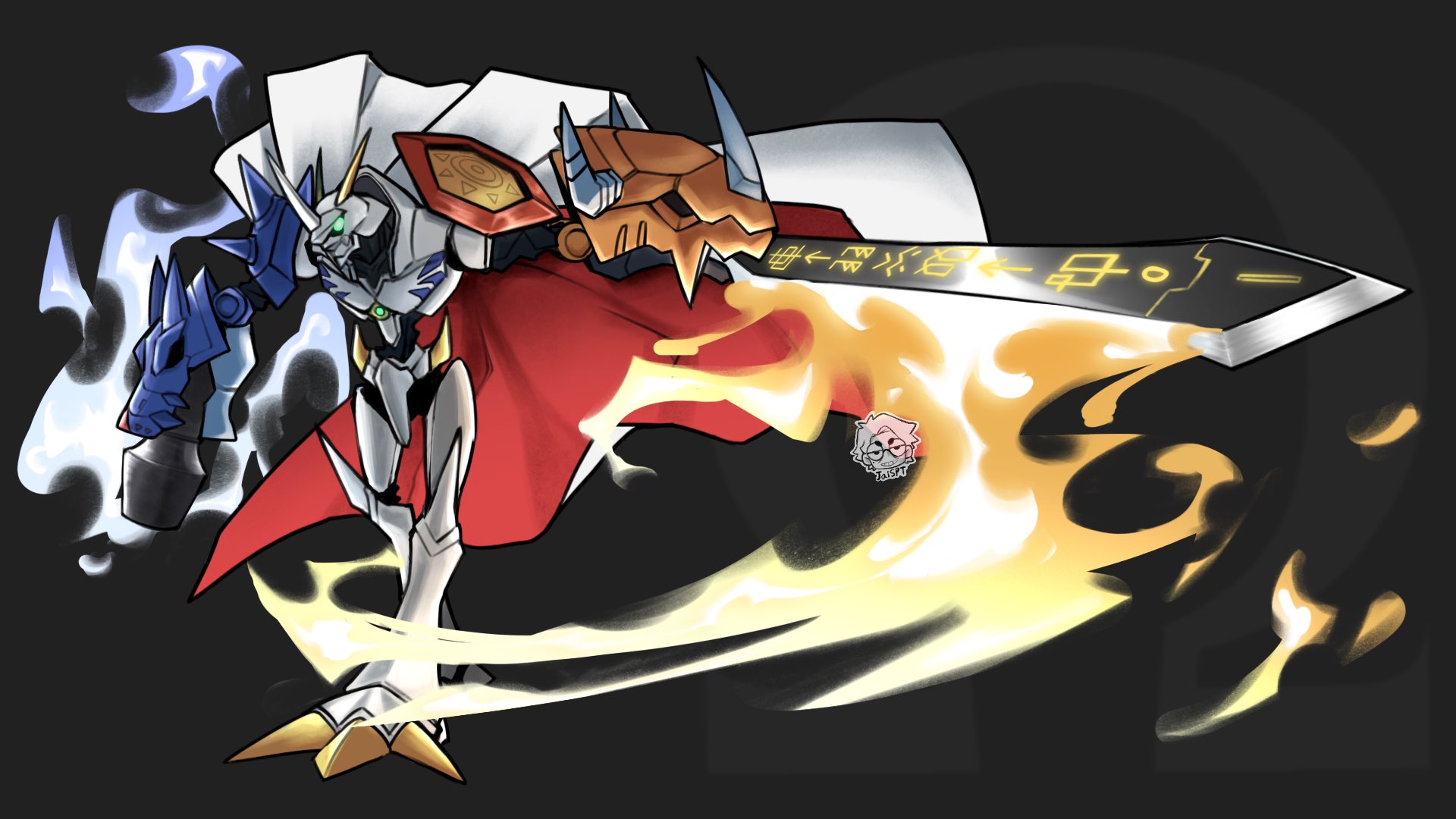 Omnimon Wallpaper Hd Digimon Omnimon Fox Loadpaper Wallpaper
