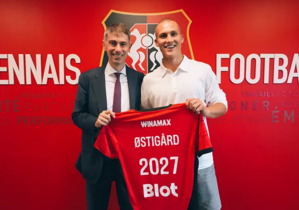 🔴⚫️ Official, confirmed. Leo Ostigard joins Rennes on €7m permanent ...