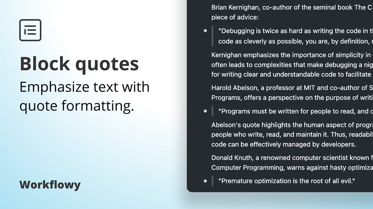 Spacing For Block Quotes