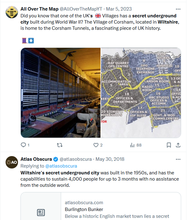 2005 "Wiltshire's Secret Underground City Burlington: The 35 acre ...