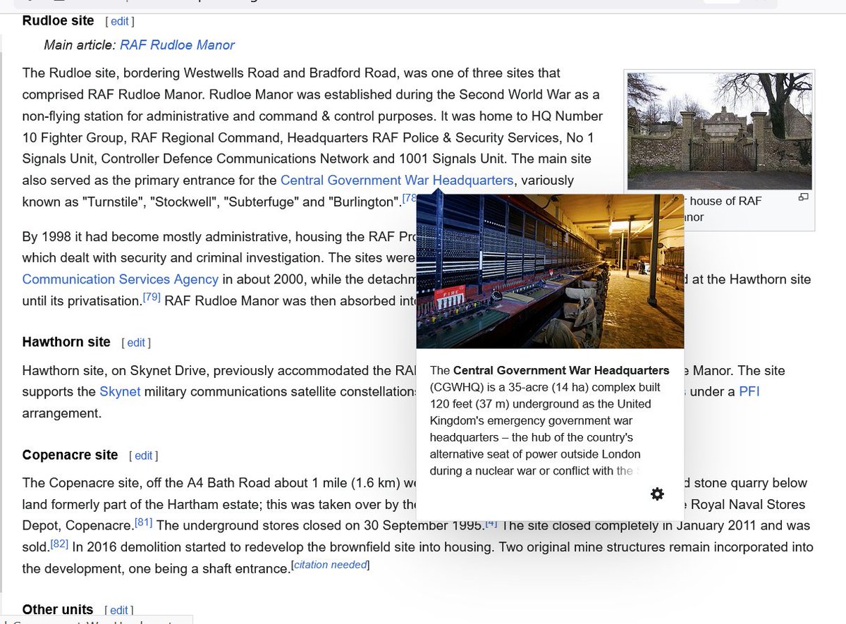 2005 "Wiltshire's Secret Underground City Burlington: The 35 acre, secret subterranean Cold War ...