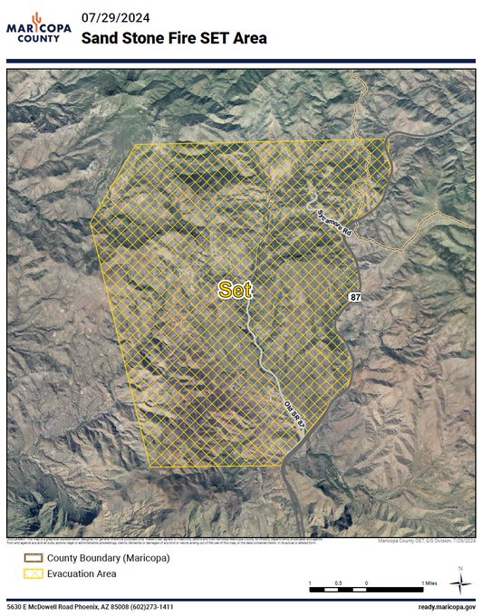 Mapa De Yarnell, Arizona
