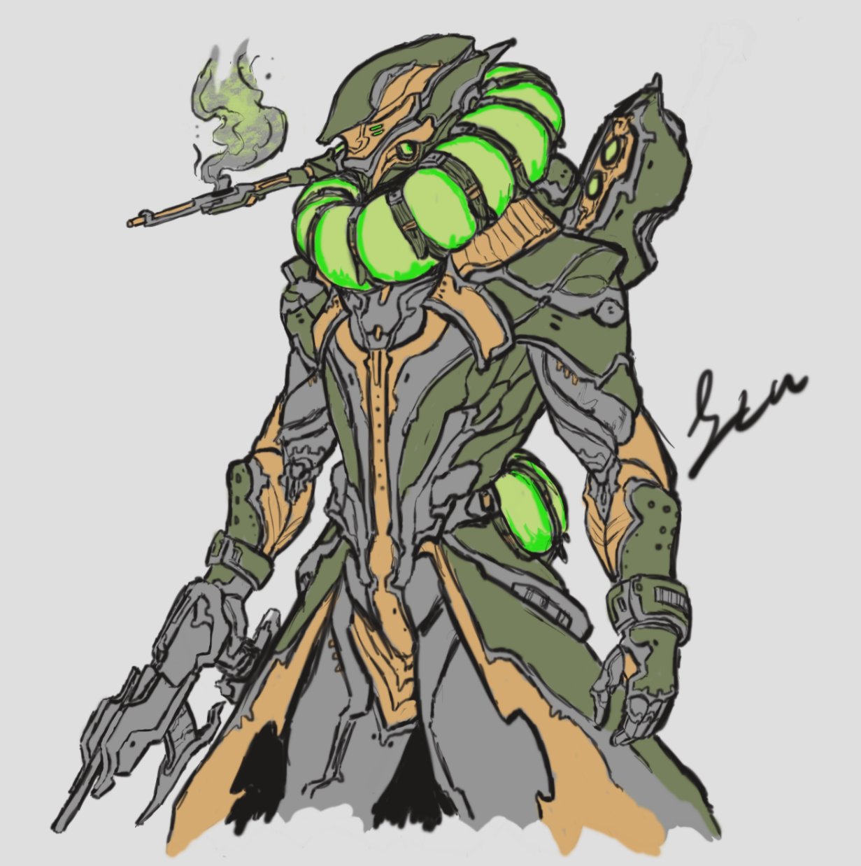Warframe Fan Art My Tenno Fan Art Fan Art Warframe Forums