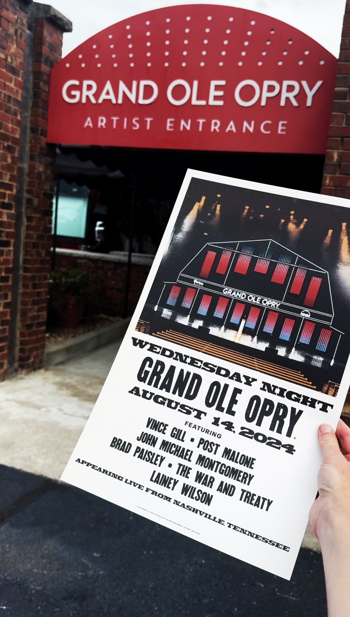 Nashville Tennessee Grand Ole Opry Artist Entrance