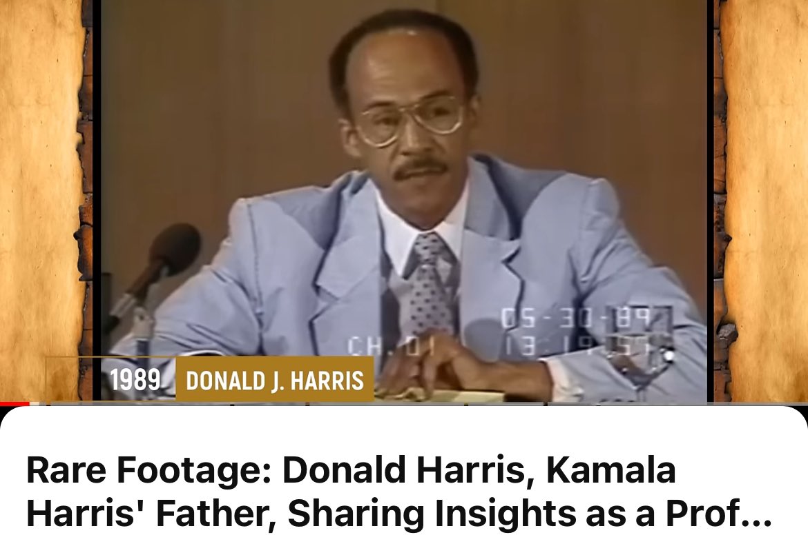 Kamala Harris Father Donald Harris