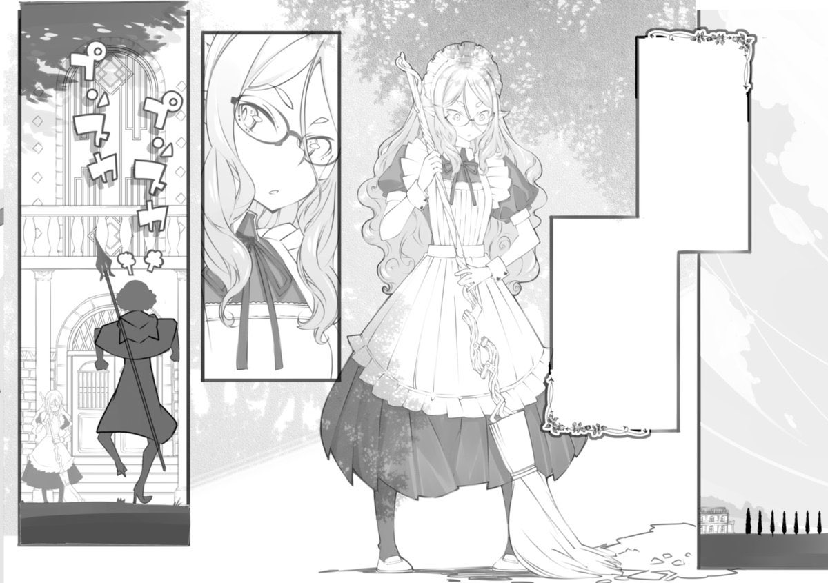 「C104 二日目(月)東7ホール j -10a 「学園組曲」 前回のファンタジー漫画の続きものです。メイドさんが出てきま」あきづきりょうの漫画