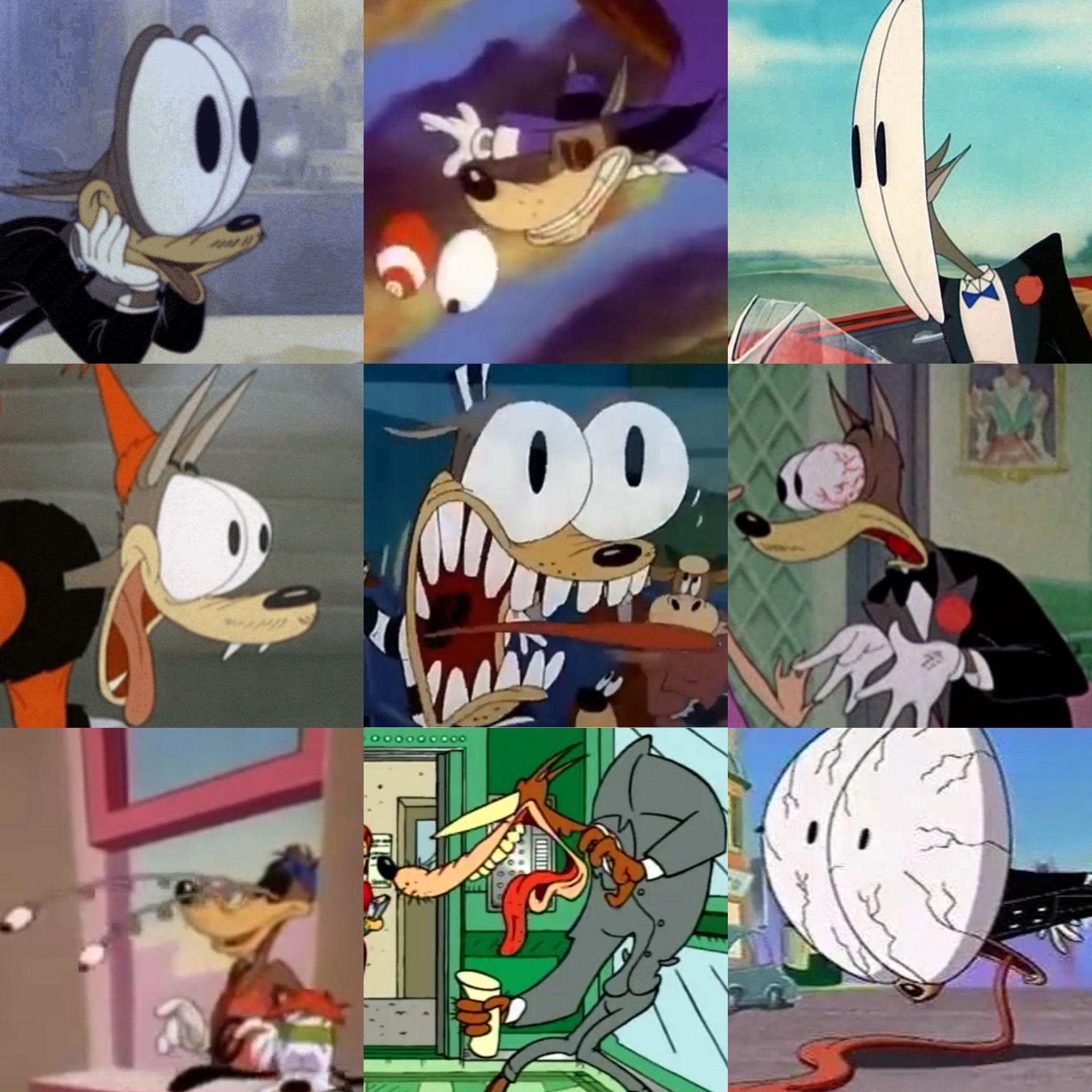 Tex Avery Wolf Cartoon Character