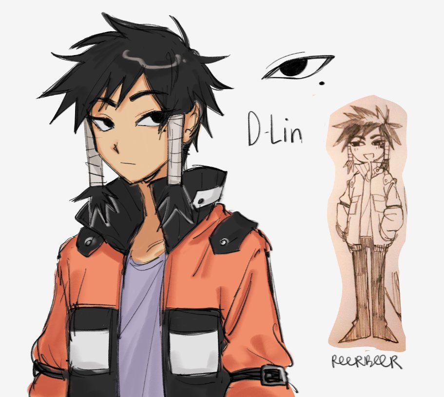colored sketch of my d-lin fan design hhhh i love lin please love dlin