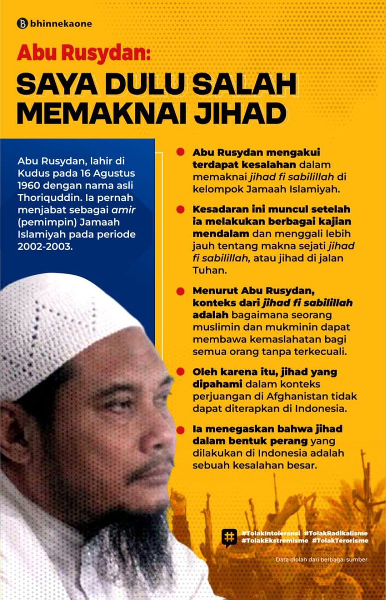 Abu Rusydan menegaskan bhw jihad dalam bentuk perang yg dilakukan di ...