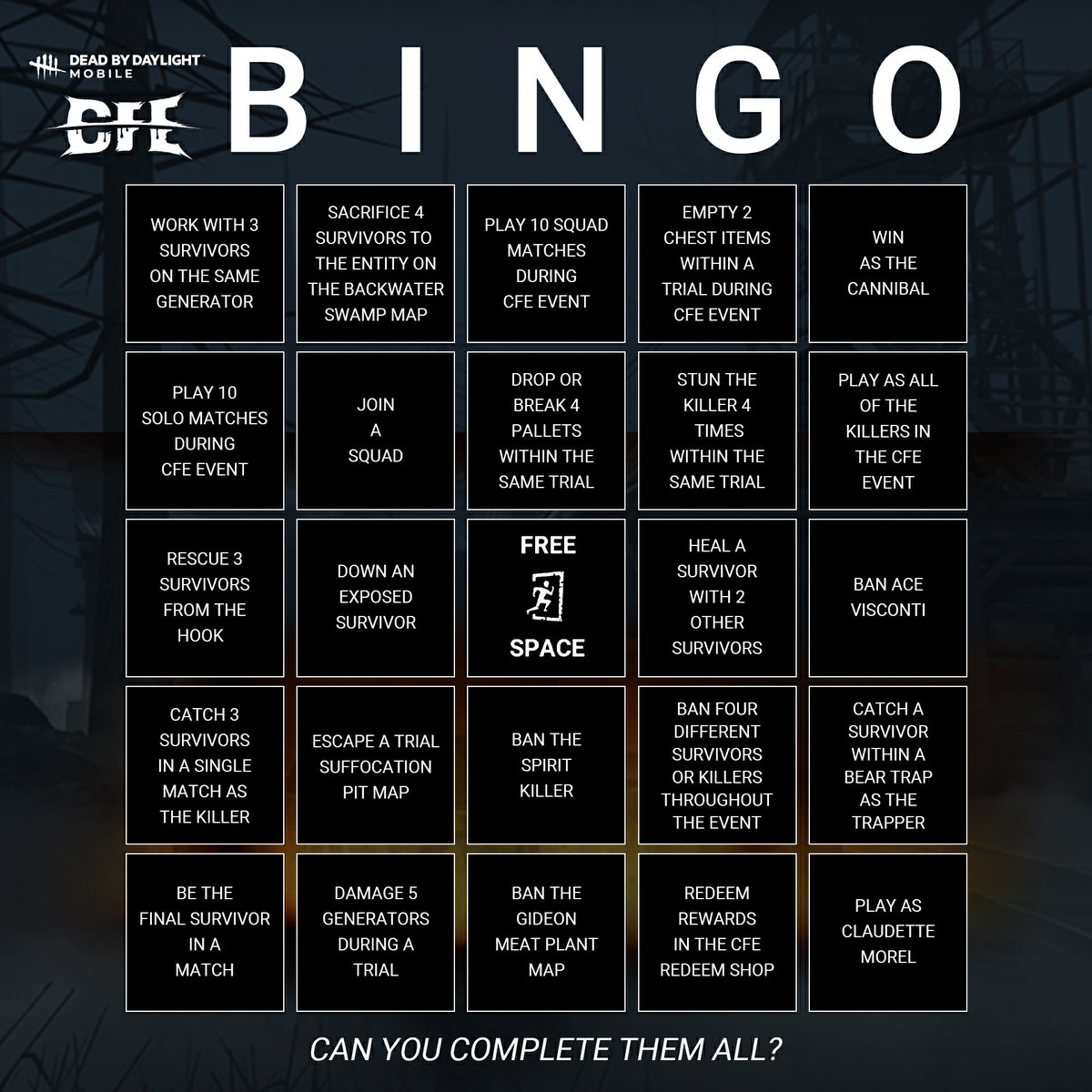 Horror Map Bingo Card🛠 Viva uma experiência singular de apostas com ...