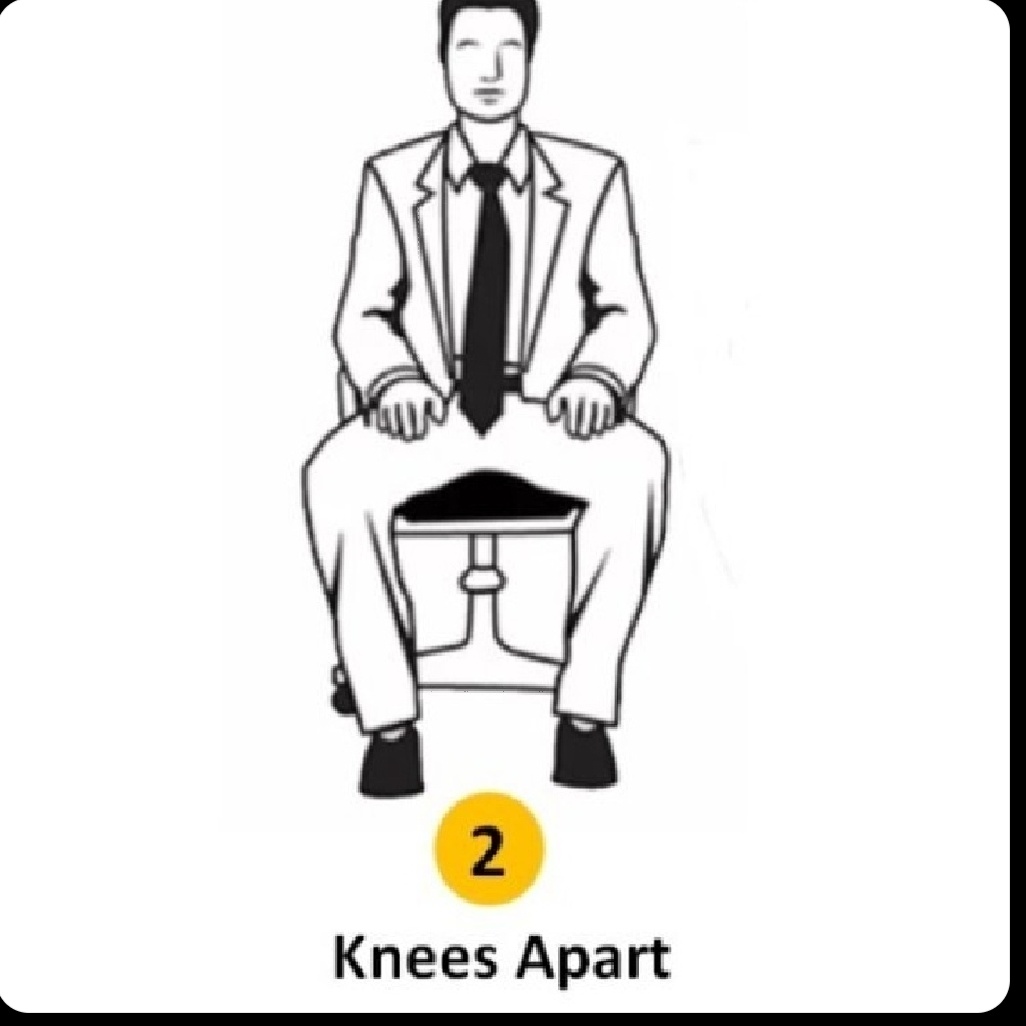 Ever wondered what a man's sitting positions says about his personality ...