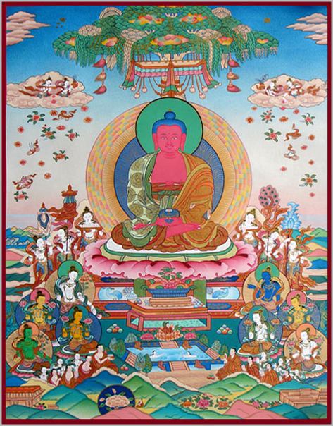 The light of Amitabha Buddha cannot be measured; it illuminates every ...
