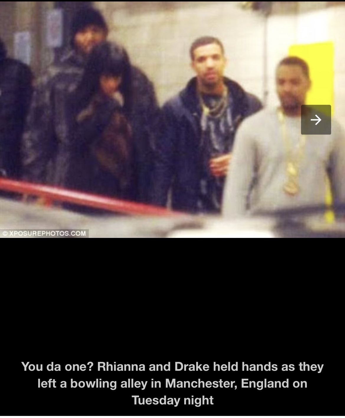 Rihanna Drake Holding Hands
