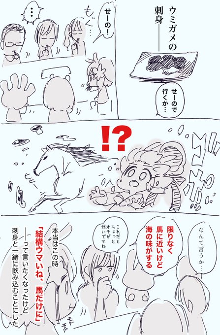 オフ会雑日記『ウミガメの…』 ※容姿はVRCのアバターやアイコンです | みよこ_Miyoko さんのマンガ | ツイコミ(仮)
