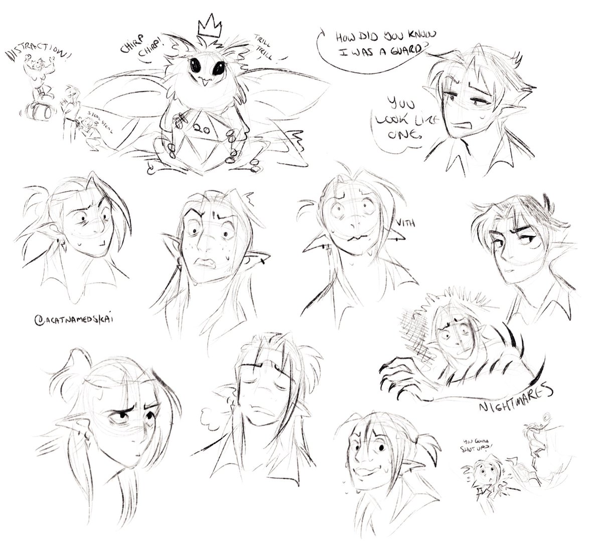 「Dumb scribble collection from our first session! Phyx was 」SKAIの漫画