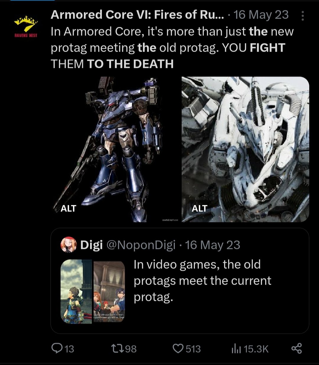 Armored Core Quotes ARMORED CORE VI FIRES OF RUBICON Ranked Match