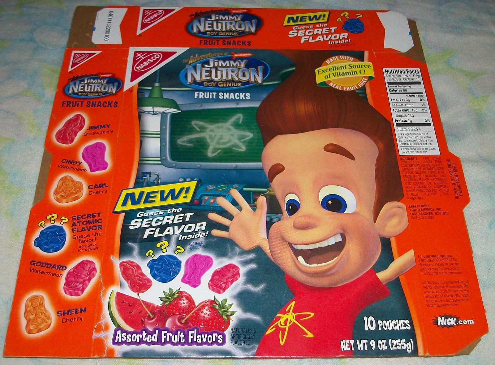Nabisco Fruit Snacks The Fairy Odd Parents Assorted
