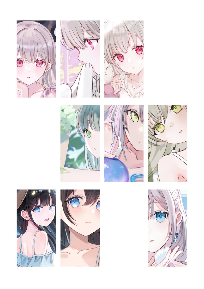 「#C104 🩷新刊『platinum』の通販予約が始まりました! 夏の創作少女たちを描きました。どうぞよろしくお」iren@C104月曜日東a44bの漫画