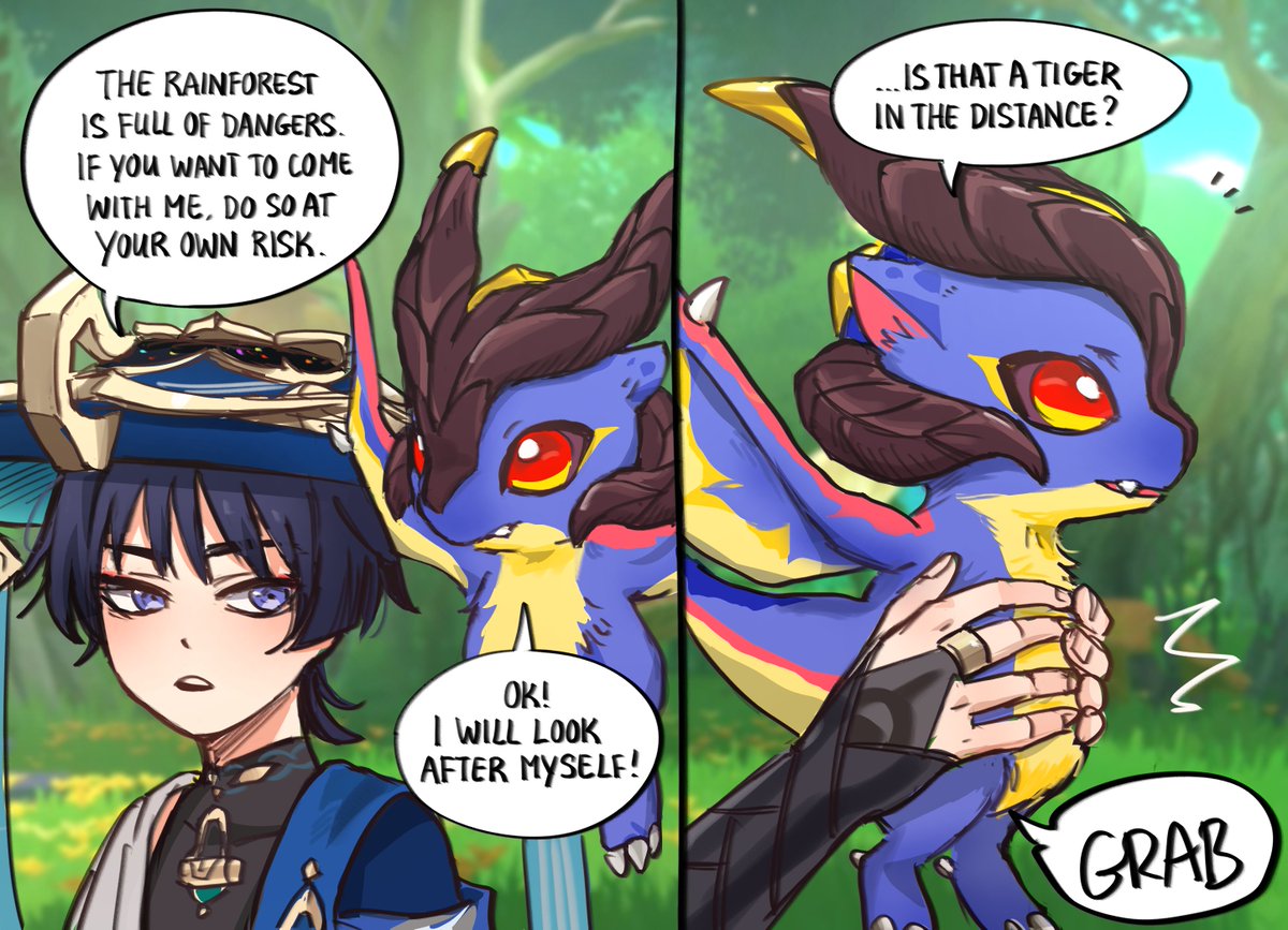 「Scaramouche is annoying af so Wanderer goes to therapy #scar」Naomiの漫画